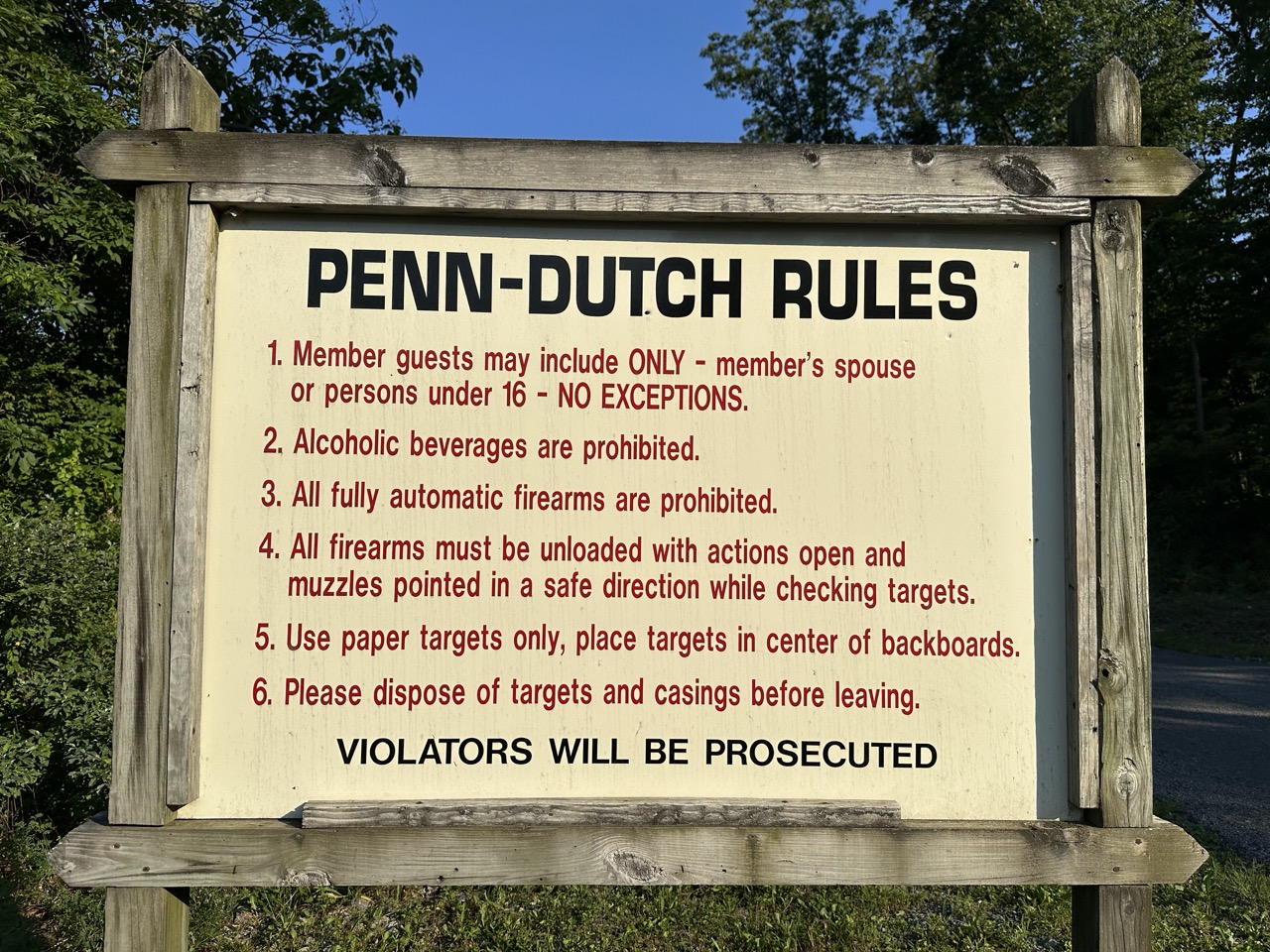 Rifle & Handgun Ranges | Penn Dutch Sportsmen's Club